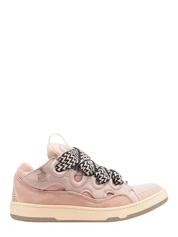 LANVIN Curb Glitter Sneakers - Pale Pink