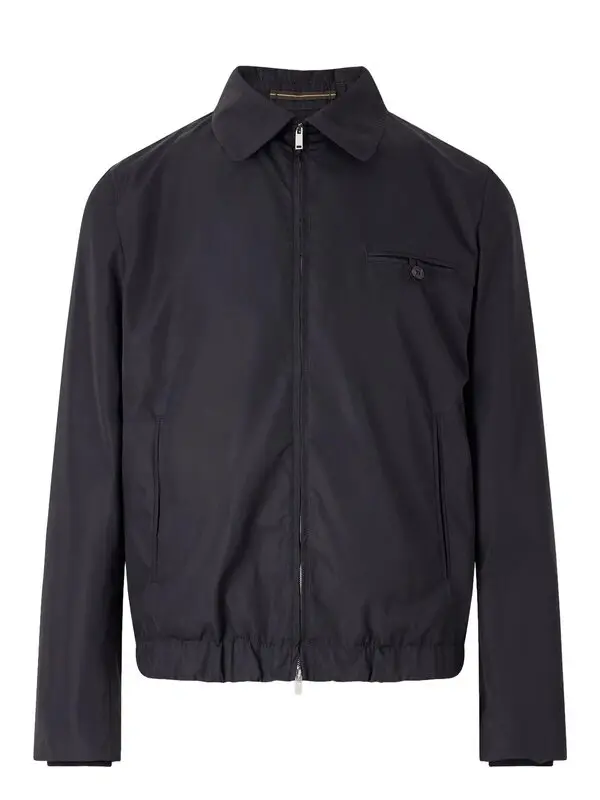 SLOWEAR Woven Bomber Jacket - Blue