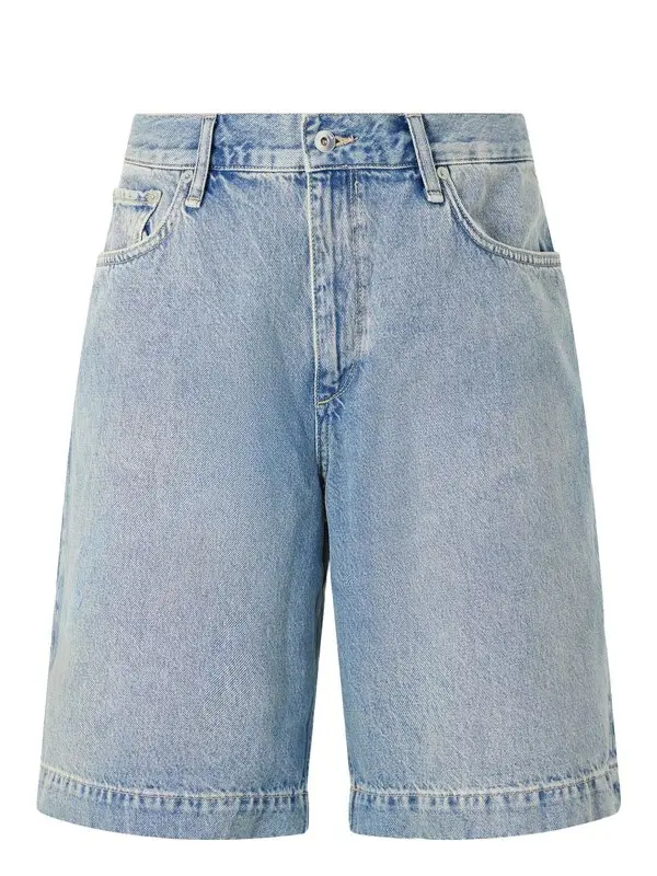 Rag & Bone Wide-leg Denim Shorts - Blue