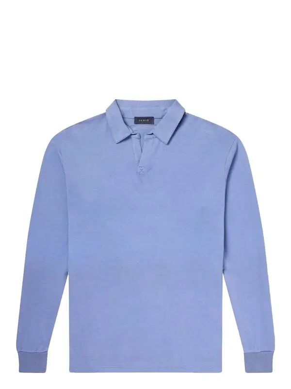 Sease Supima Cotton-jersey Polo Shirt - Blue