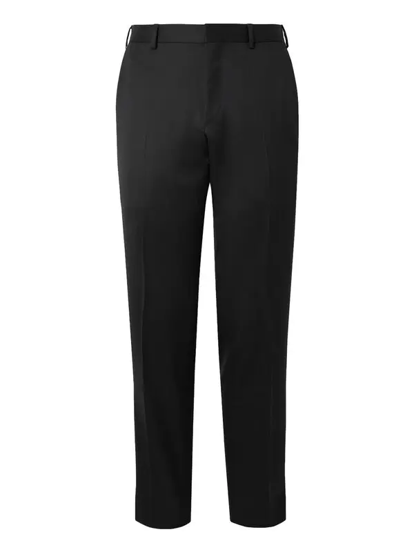 Brioni Super 220s Wool Trousers - Black
