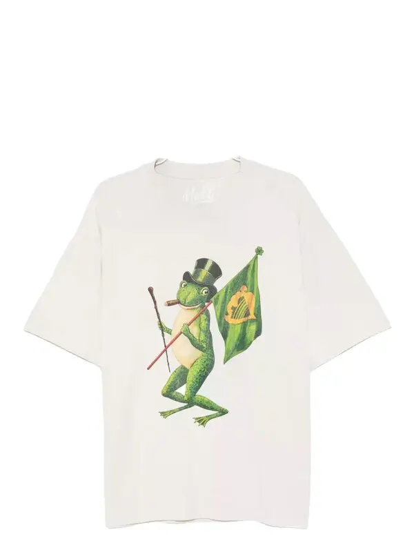 MELT Frog-print T-shirt - Neutrals