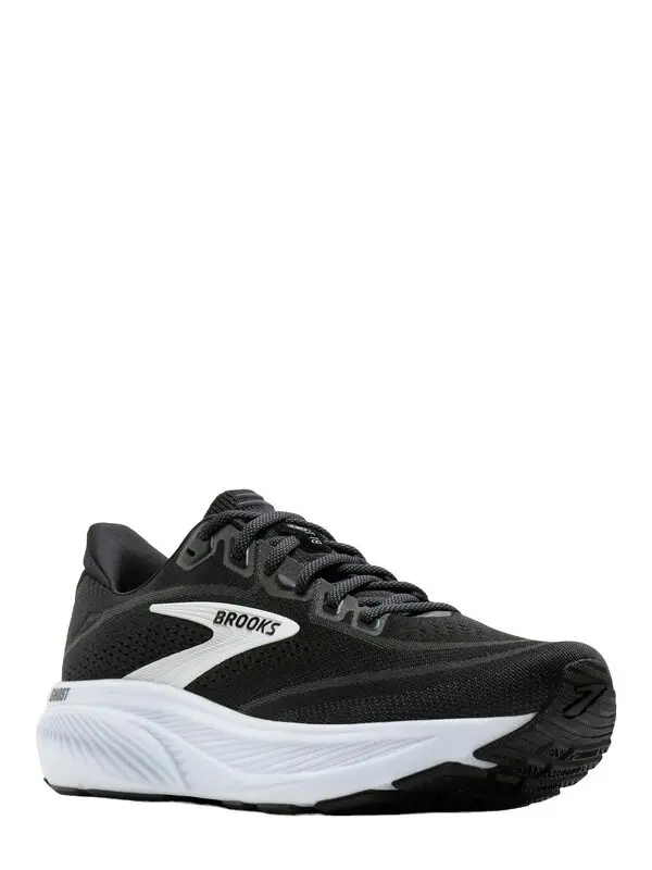 Brooks Ghost 18 Running Shoe - Black/grey/white