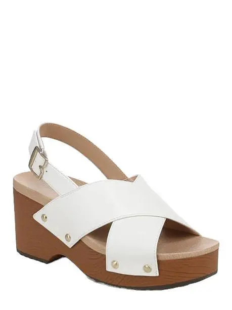 Dr. Scholl'S Weslee Slingback Platform Sandal - White