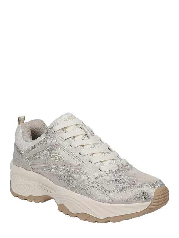 Dr. Scholl'S Selena Chunky Lace-up Sneakers - Light Gold