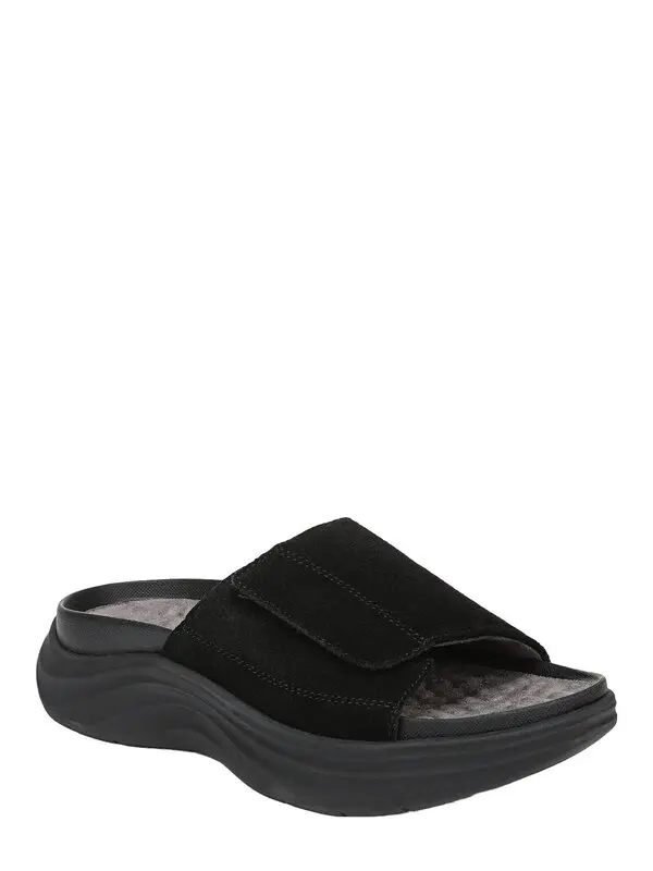 Dr. Scholl'S Feel Calm" Slide Sandal With Revitalize™ Recovery Insert - Black