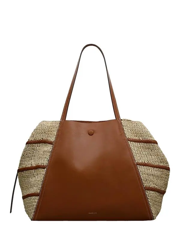 RADLEY The Delphine Raffia Extra Open Top Woven Tote Bag - Natural
