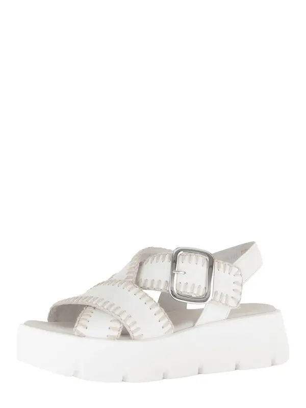 Gabor Platform Wedge Sandals - Latte