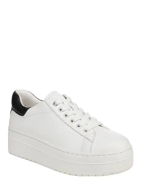 FAVORITE DAUGHTER Naomi Platform Sneaker - White/black