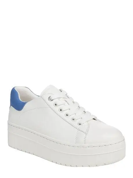 FAVORITE DAUGHTER Naomi Platform Sneaker - White/granada Sky