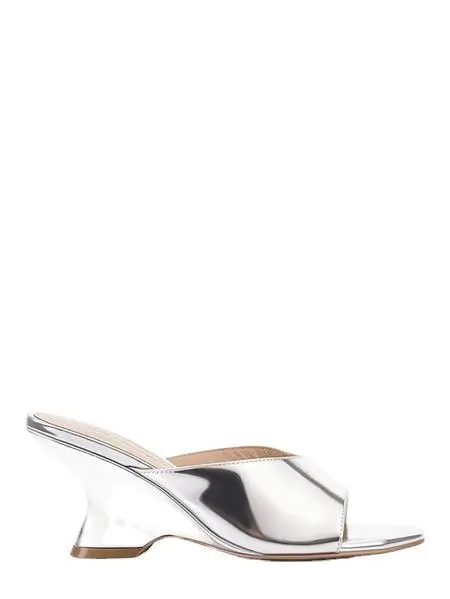 LANA WILKINSON Mia Wedge Sandals - Silver