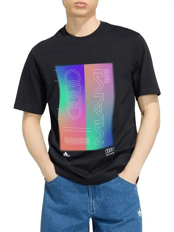 Adidas Audi Revolut F1® Team Teamgeist Graphic T-shirt - Black