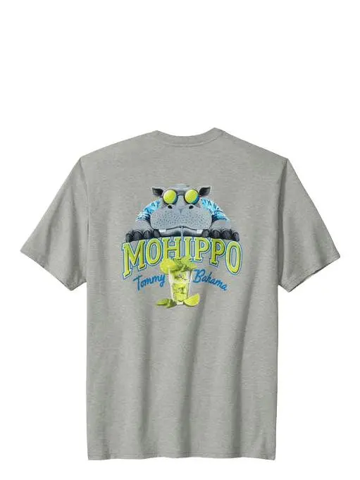 Tommy Bahama Mohippo Graphic T-shirt - Grey Heather