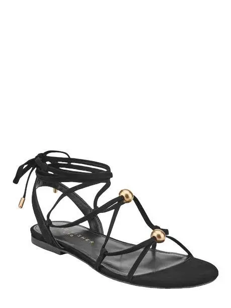 Marc Fisher Ellan Ankle Wrap Sandal - Black