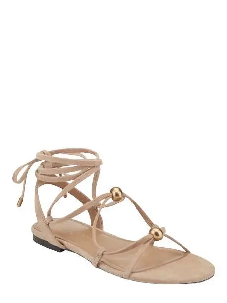 Marc Fisher Ellan Ankle Wrap Sandal - Natural