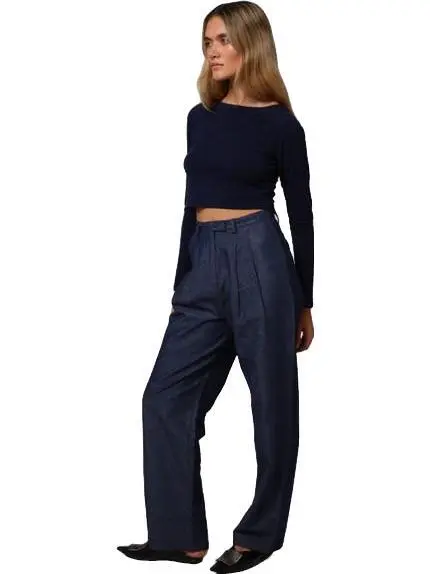 JUANA High Rise Trousers - Denim