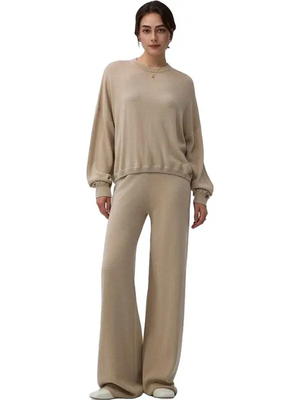 JUANA Nilo Knitted Pull-on Pants - Beige