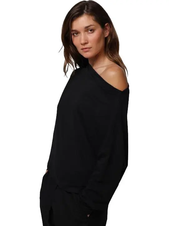 JUANA S Hemp Essentials Off The Shoulder Top - Black