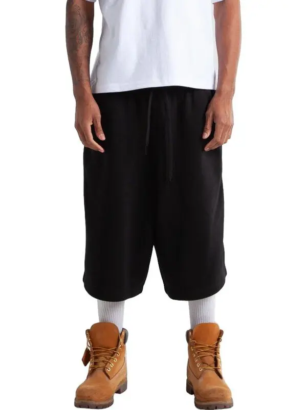 SHAKA WEAR Baggy Fleece Shorts - Black