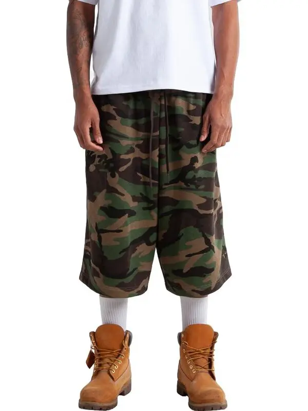 SHAKA WEAR Baggy Fleece Shorts - Camo