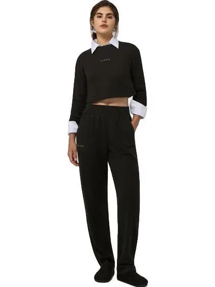 JUANA Off Hours Mid Rise Joggers - Black