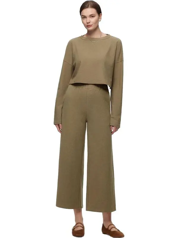JUANA Aera Pull-on Wide Leg Pants - Olive