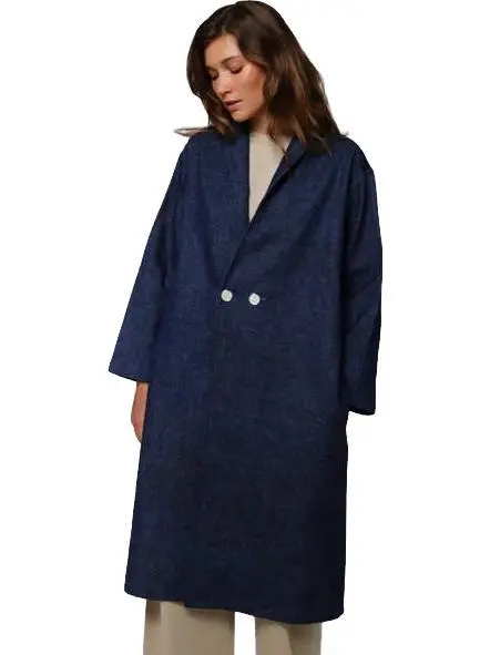 JUANA Atelier Trench Coat - Blue Denim