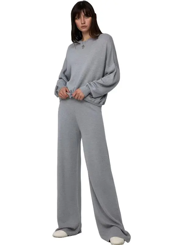 JUANA Nilo Knitted Pull-on Pants - Gray