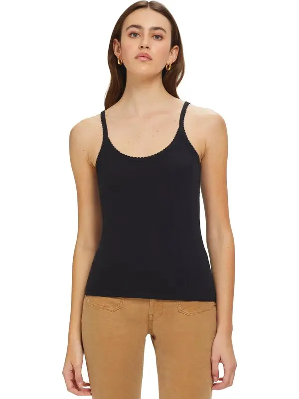 Goldie LeWinter Pointelle Cami - Black