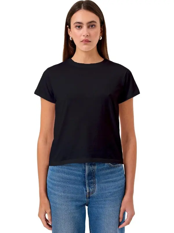Goldie LeWinter Amore Tee In Peruvian Pima Cotton - Black