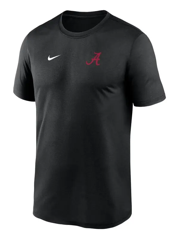 Nike Alabama Sideline Legend Small Logo Dri-fit College T-shirt - Black