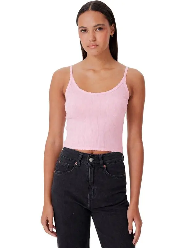 Goldie LeWinter Ellie Cropped Cami - Cherry Blossom