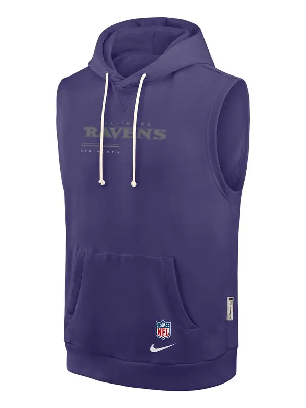 Nike Baltimore Ravens Sleeveless Pullover Hoodie - Purple