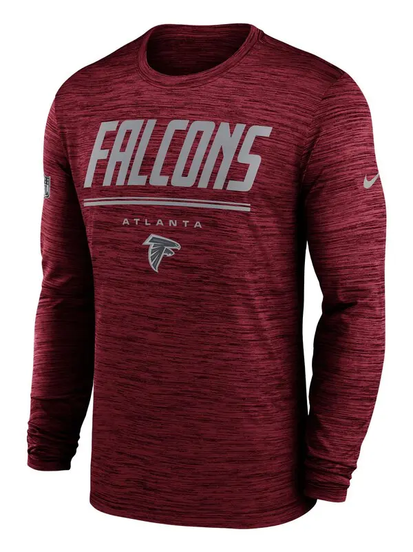 Nike Atlanta Falcons Long Sleeve Dri-fit T-shirt - Red