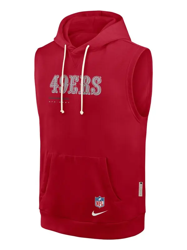 Nike San Francisco 49ers Sleeveless Pullover Hoodie - Red