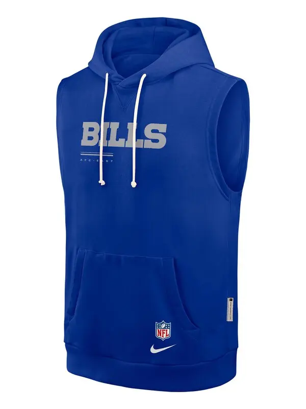Nike Buffalo Bills Sleeveless Pullover Hoodie - Blue