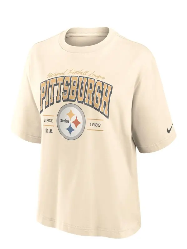 Nike Pittsburgh Steelers Vintage Mod Boxy T-shirt - White