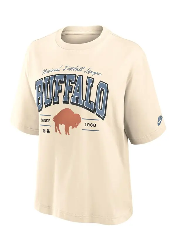 Nike Buffalo Bills Vintage Mod Boxy T-shirt - White