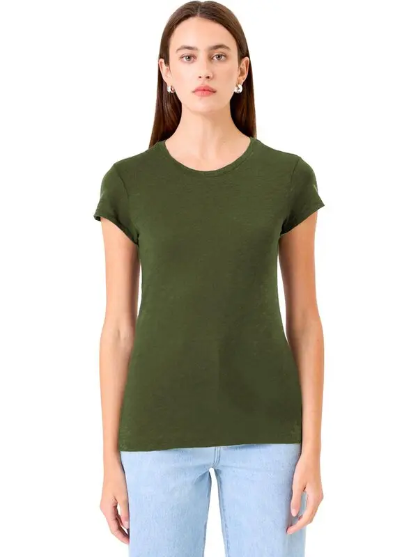 Goldie LeWinter Signature Slub Crewneck T-shirt - Holly