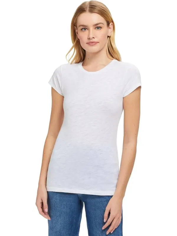 Goldie LeWinter Signature Slub Crewneck T-shirt - White