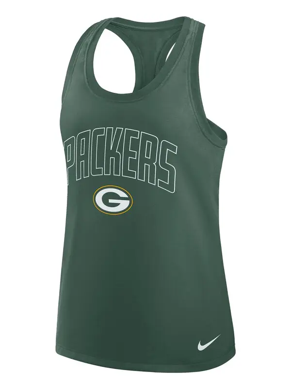 Nike Bay Packers Dri-fit Racerback Tank Top - Green