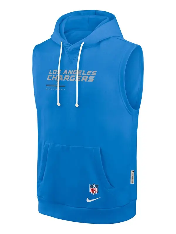 Nike Los Angeles Chargers Sleeveless Pullover Hoodie - Blue