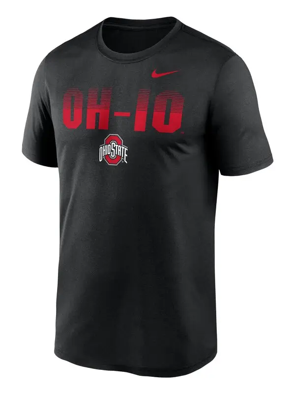 Nike Ohio State Primetime Kinetic Mantra Legend Dri-fit College T-shirt - Black
