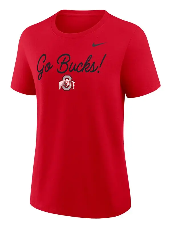 Nike Ohio State Script Mantra Logo College T-shirt - Red