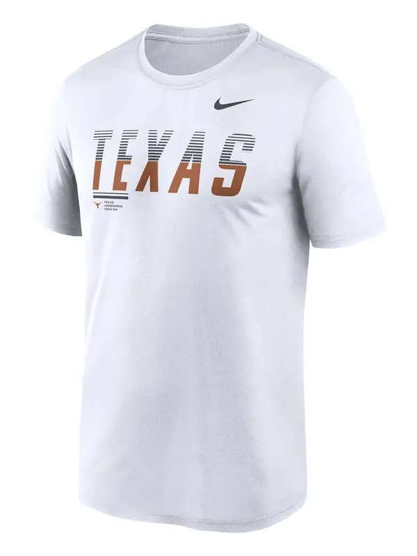 Nike Texas Sideline Legend Dri-fit College T-shirt - White
