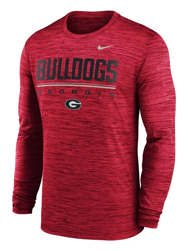 Nike Georgia Sideline Velocity Dri-fit College T-shirt - Red