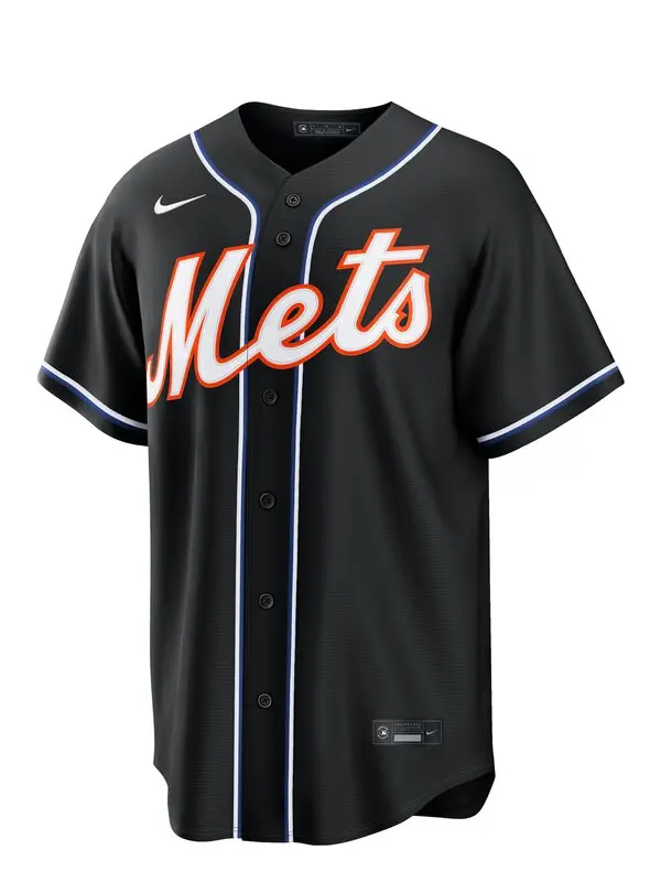 Nike Francisco Lindor New York Mets Mlb Replica Jersey - Black