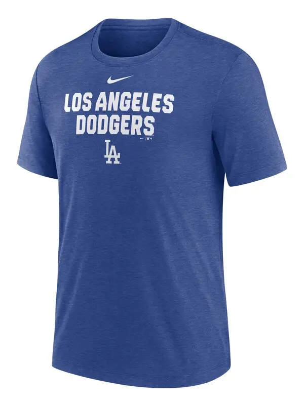 Nike Los Angeles Dodgers Stacked Mlb T-shirt - Blue