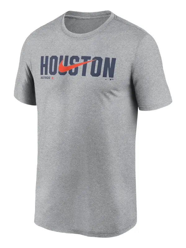 Nike Houston Astros Swoosh Legend Dri-fit Mlb T-shirt - Grey