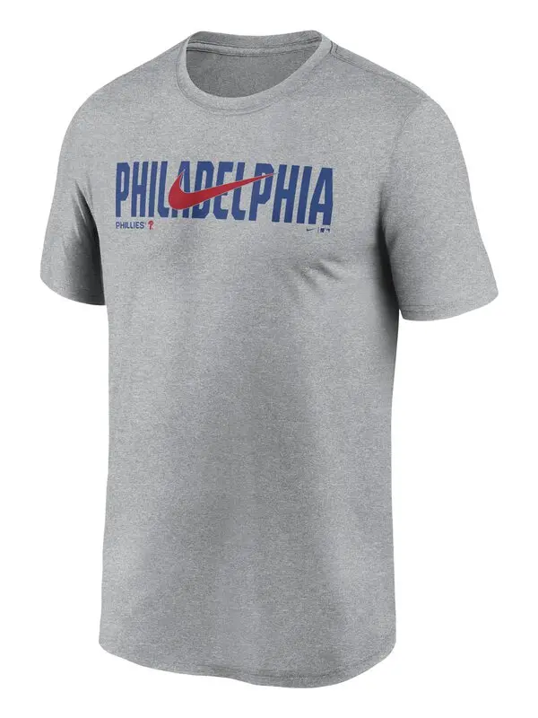 Nike Philadelphia Phillies Swoosh Legend Dri-fit Mlb T-shirt - Grey